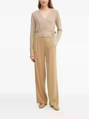 OUI V-neck Tie Knitwear - Neutrals