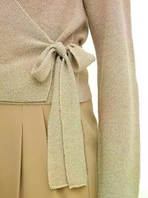 OUI V-neck Tie Knitwear - Neutrals