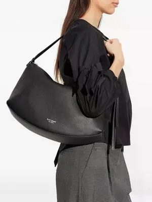 Kate Spade New York Tie Detail Leather Shoulder Bag - Black