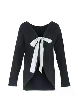 Marni V-neck Cardigan With Ribbon Detail