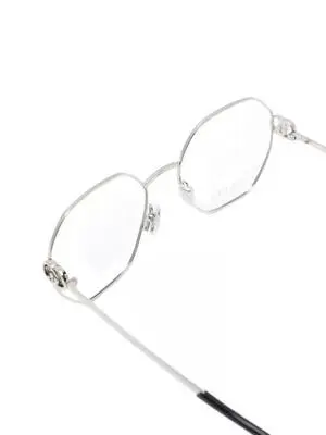 Gucci Octagonal Frame Glasses - Silver
