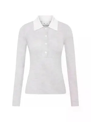 The Upside Faye Collared Knit Polo Top