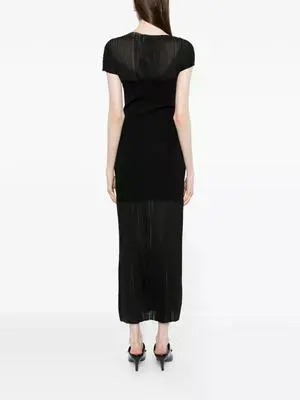 HOUSE OF DAGMAR Contrast Knitted Maxi Dress