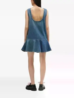 GANNI Mini Dress With Ruffled Hem
