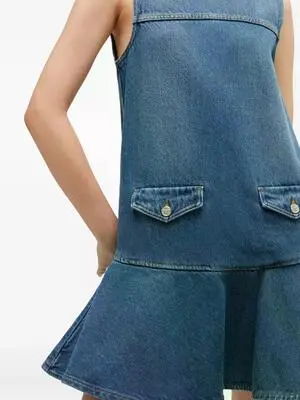 GANNI Mini Dress With Ruffled Hem
