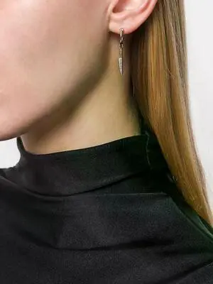 TRUE ROCKS Knife Drop Huggie Earring