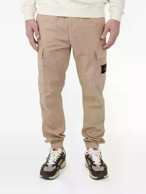 Stone Island Cargo Trousers With Signature Compass Badge - Neutrals