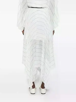 Bondi Born Striped Asymmetric Handkerchief Hem Skirt