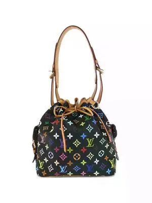 LOUIS VUITTON X Takashi Murakami 2006 Petite Noe Monogram Multicolour Tote Bag - Black