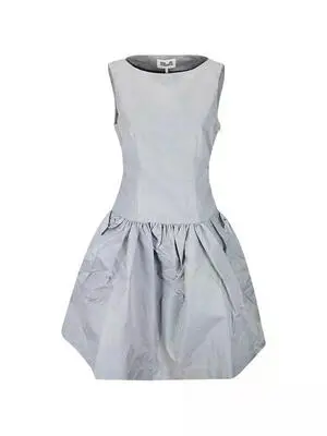 Baum Und Pferdgarten Ruffled A-line Dress - Grey