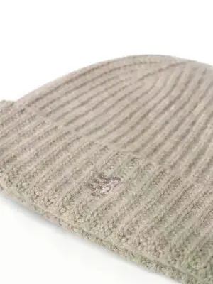 Pringle Of Scotland Ribbed Beanie - Neutrals