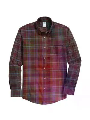 Brooks Brothers Plaid-patterned Button-down Shirt - Red