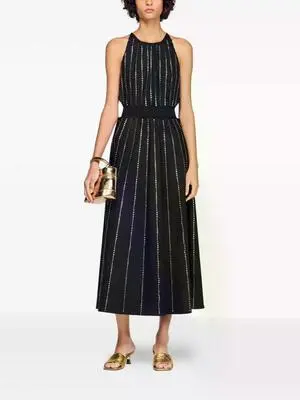 Sandro Embellished Cut-out Midi Dress