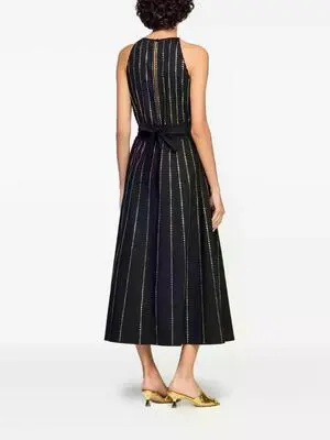 Sandro Embellished Cut-out Midi Dress
