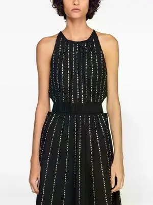 Sandro Embellished Cut-out Midi Dress