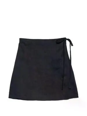 Bondi Born Tie Detail Mini Skirt - Blue