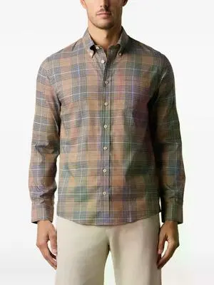 Brooks Brothers Plaid-patterned Button-down Collar Shirt - Brown
