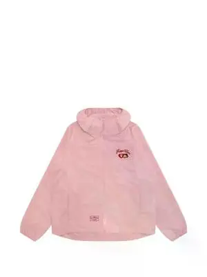 AAPE BY *A BATHING APE Embroidered Logo Patch Hooded Jacket - Pink