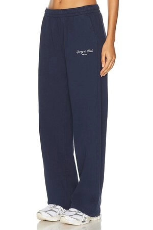 SPORTY & RICH Syracuse Wide Sweatpant - Dark Navy