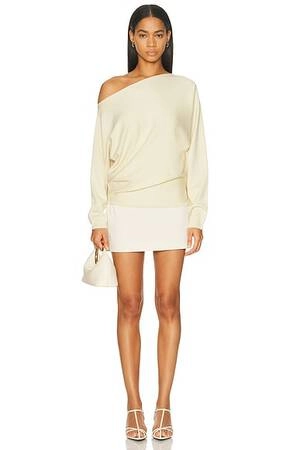 SEROYA Ethel Dress - Shortbread & Eggshell