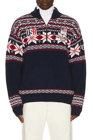 Polo Ralph Lauren Winter Olympics Quarter Zip Pullover Sweater