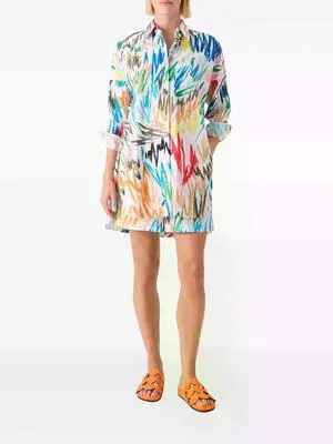 Akris Long-sleeve Printed Shirt