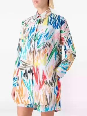 Akris Long-sleeve Printed Shirt