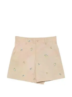 JNBY Floral Embroidered Beige Shorts