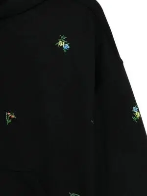 JNBY Floral Embroidered Full Zip Hoodie