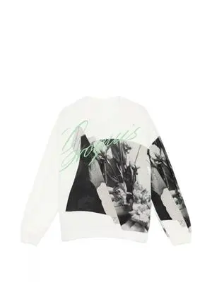 CROQUIS Graphic Print Crew Neck Jumper - Neutrals