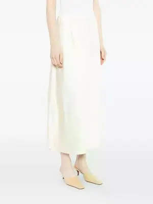 LESS Satin Maxi Skirt With Side Slit
