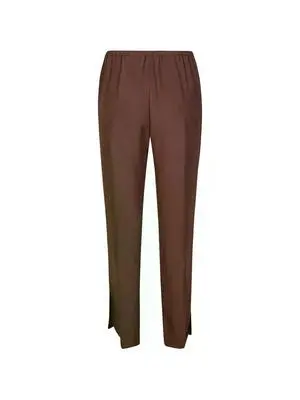FORTE_FORTE Elasticated Trousers - Brown