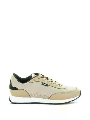 BOSS Logo-detail Lace-up Sneakers - Neutrals