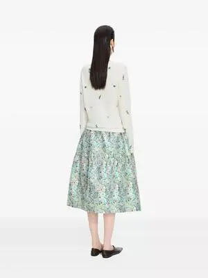 JNBY JNBY Floral Embroidered Midi Skirt