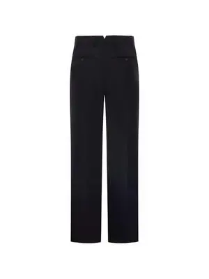 AMI Paris Pleated Trousers - Black