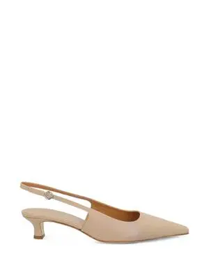 AeydĒ Slingback Heeled Pumps In Nappa Leather