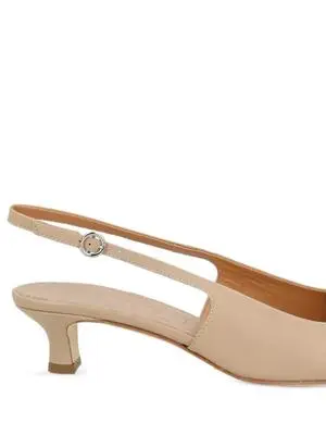 AeydĒ Slingback Heeled Pumps In Nappa Leather