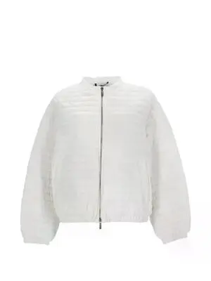 MOORER Zip-up Quilted Jacket - White