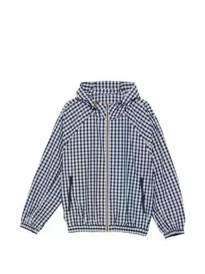 CROQUIS Plaid Hooded Jacket - Blue