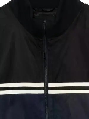 CROQUIS Two-tone Striped Zip-up Vest