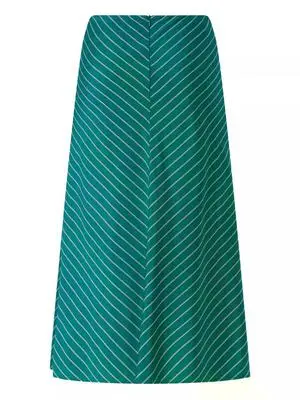 Pinko Striped Pattern A-line Midi Skirt