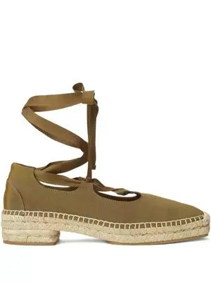 Polo Ralph Lauren Grosgrain Lace-up Espadrilles - Brown