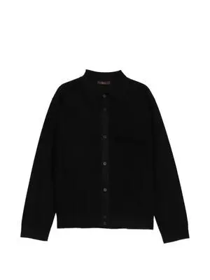 CROQUIS Lapel Pocket Shirt - Black