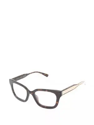 Gucci Tortoiseshell Patterned Frame Eyeglasses - Brown