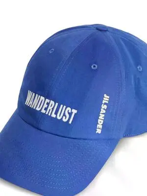 JIL SANDER Embroidered Logo Baseball Cap - Blue