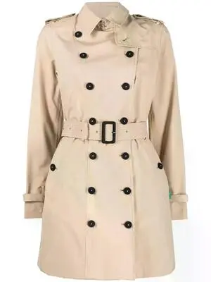 SAVE THE DUCK Double-breasted Lightweight Trench Coat