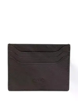 TOD'S Logo Leather Cardholder - Brown