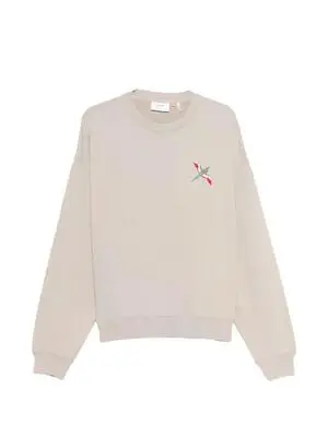 Axel Arigato Embroidered Crew-neck Sweatshirt - Neutrals