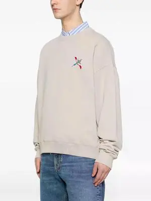 Axel Arigato Embroidered Crew-neck Sweatshirt