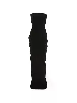 Rick Owens Strapless Sculpted Gown - Black